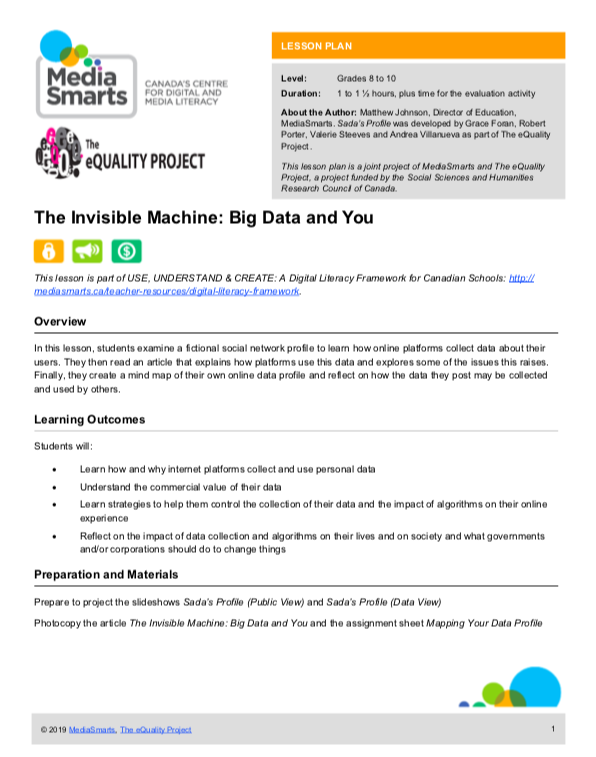 eQuality Lesson Plans – Equality Project